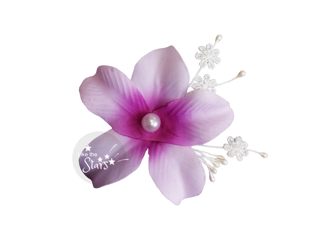Encanto Isabella Madrigal Purple Flower Hair Clip, Head Flower, Isabela ...