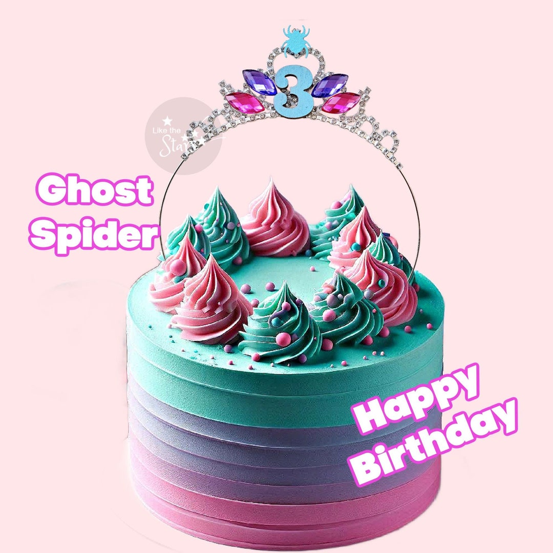 Brabus Gwen Ghost Spider Crown Cake Topper Celebrate Fun Birthday With ...