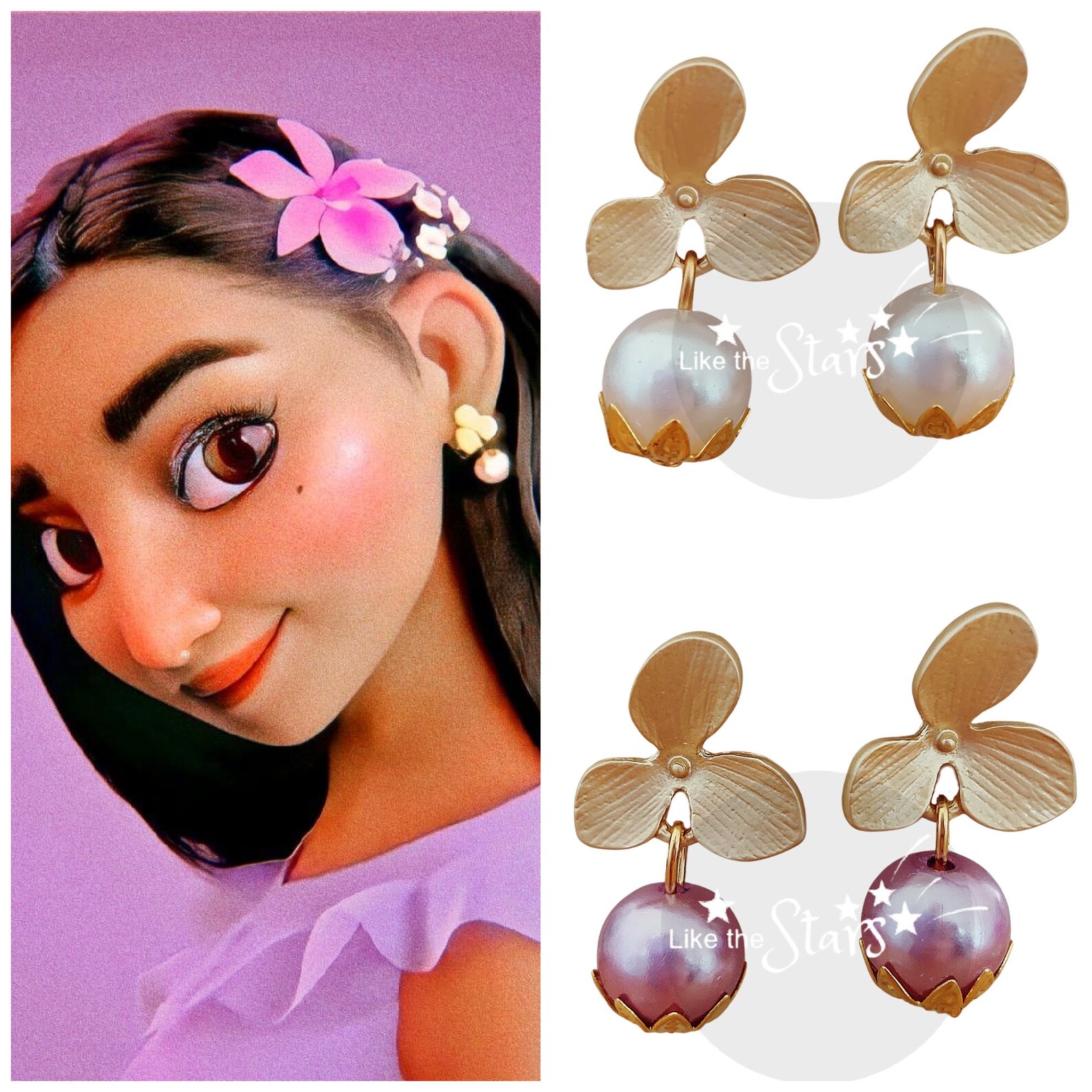 Isabella Madrigal Flower Earrings Encanto Isabella Madrigal | Etsy