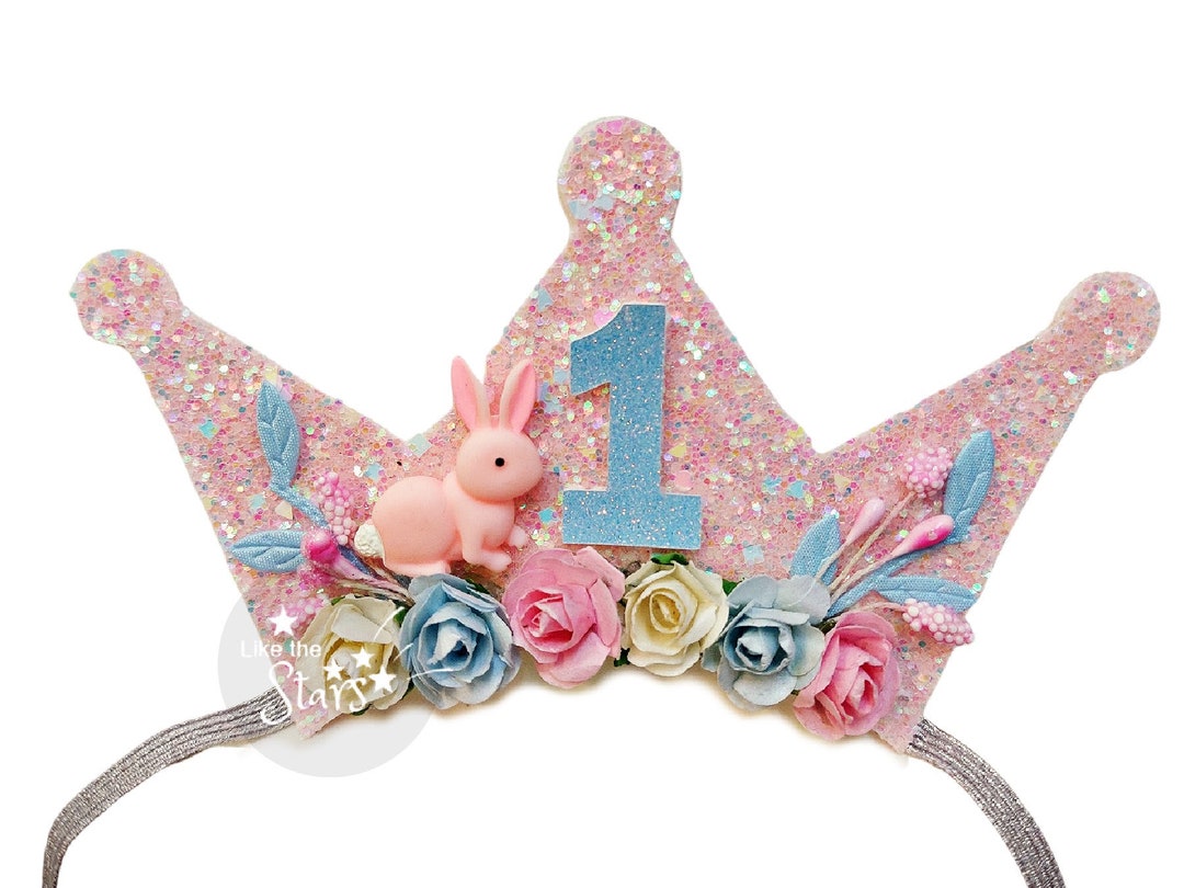Easter Bunny Birthday Party Crown, Bunny Birthday, Some Bunny is One ...