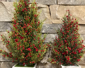 Red Trees Decor - Etsy