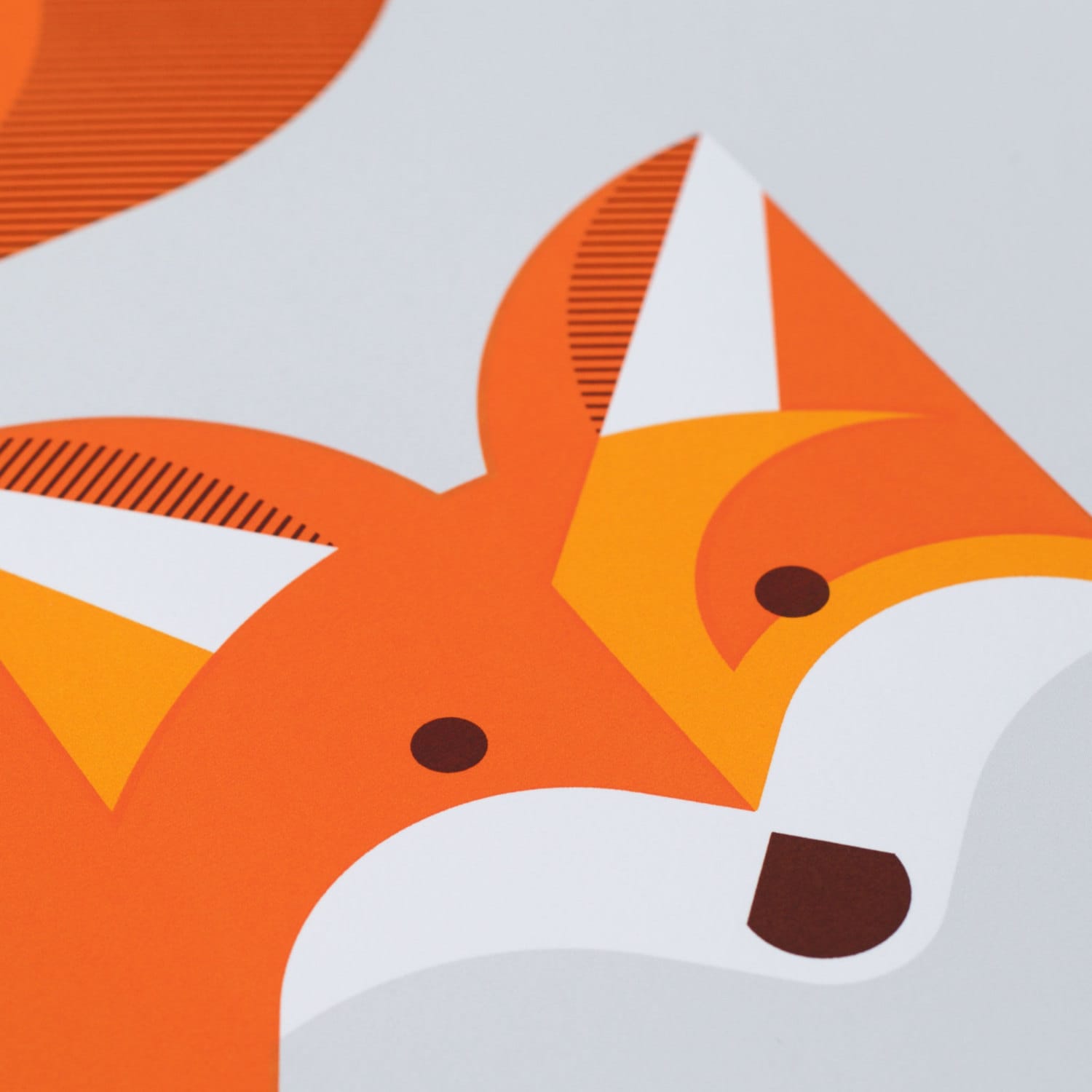 Fox A2 Limited Edition Screen Print, Hand-printed in 4 Colours - Etsy