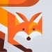 Fox A2 Limited Edition Screen Print, Hand-printed in 4 Colours - Etsy