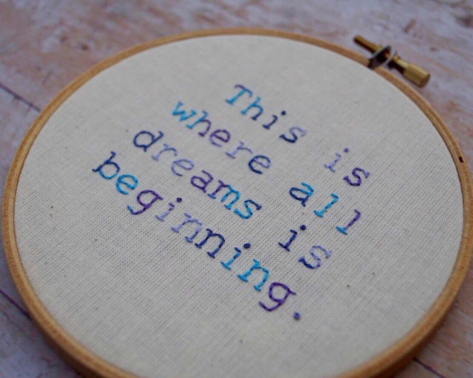 The BFG Roald Dahl. Hand Embroidery. Hoop Art. Children's | Etsy UK