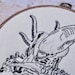 Alien Xenomorph Fibre Art. Hand Embroidery. Hoop Art. Wall Hanging ...