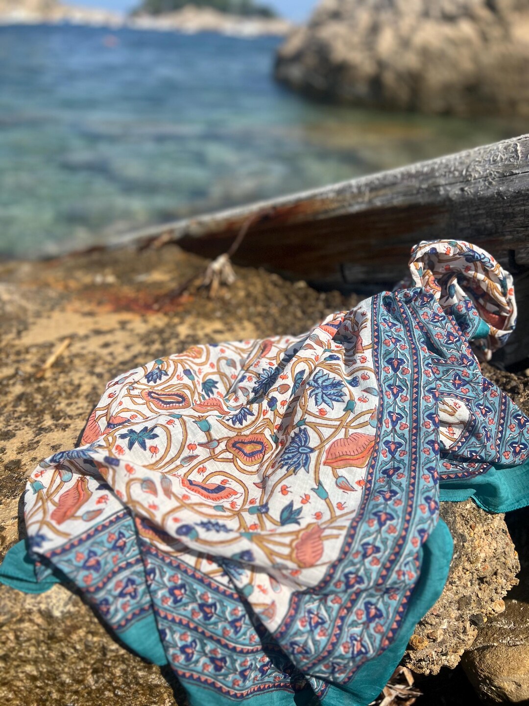 Sarong -pareo ,gift,summer Dress, Beach Cover , Beach Wrap .yoga Shawl ...
