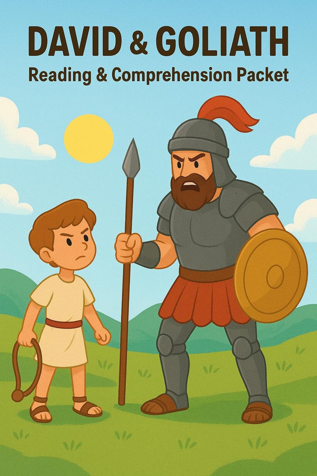 David & Goliath Reading Comprehension Worksheets | 2nd Grade Bible ...