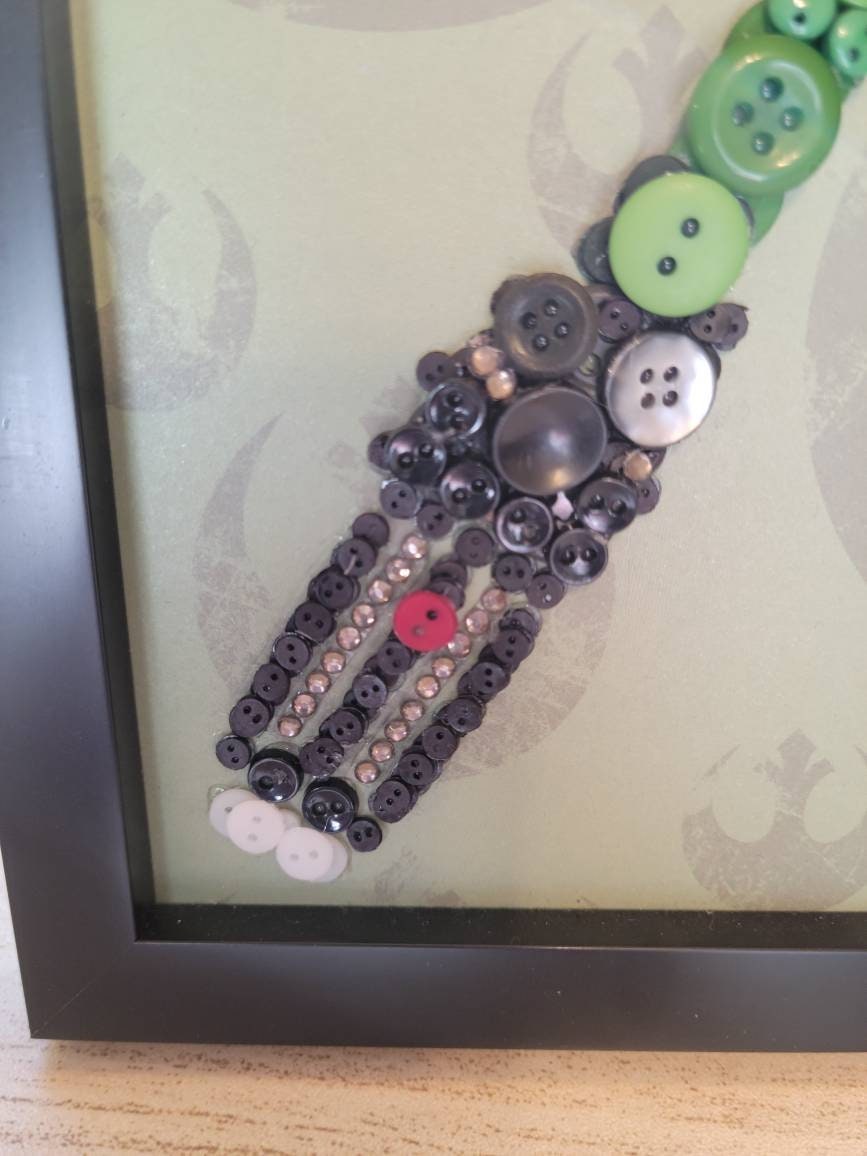 Lightsaber Button Art - Etsy