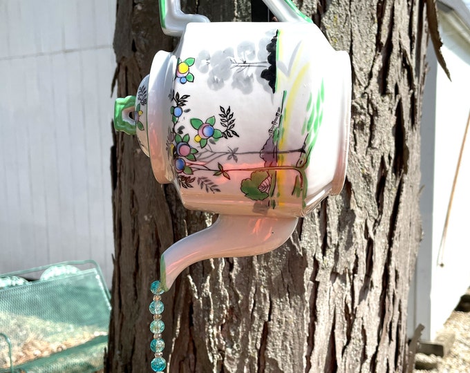 TEAPOT GARDEN Art: Teapot Decoration, Garden, Garden Decor, Hanging ...