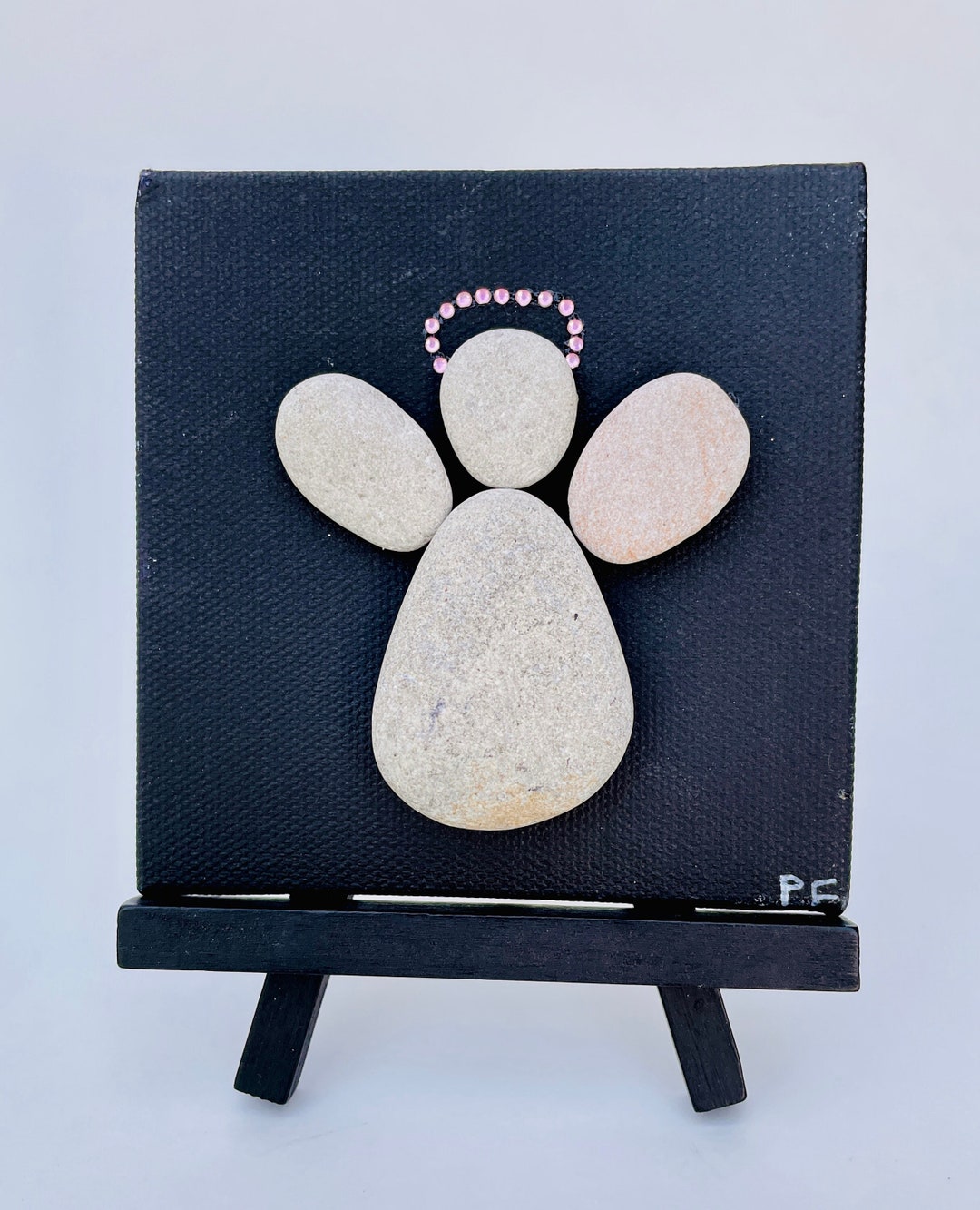 PEBBLE ART ANGEL: Pebble Art, Angel, Halo, Pebble Angel, Christmas ...