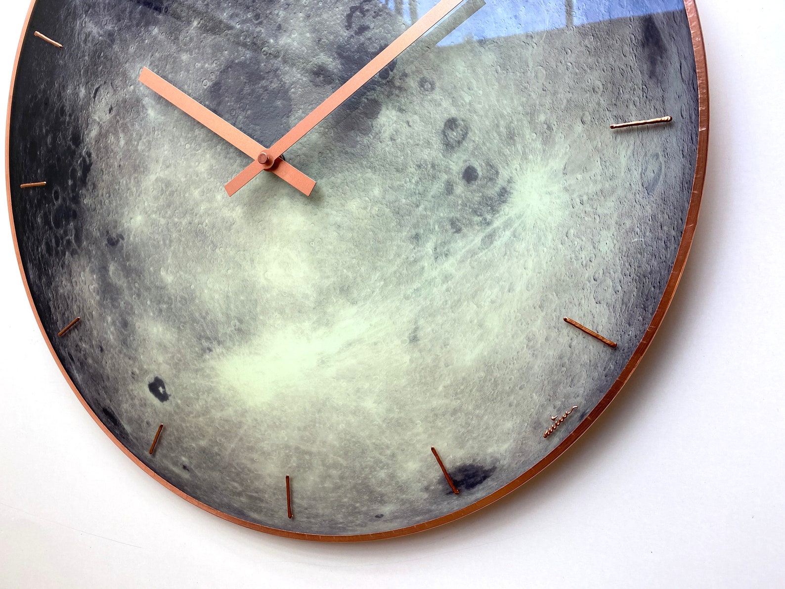 Moon Eclipse, Celestial Clock, Lunar Wall Decor, Wall Clock, Glow in ...