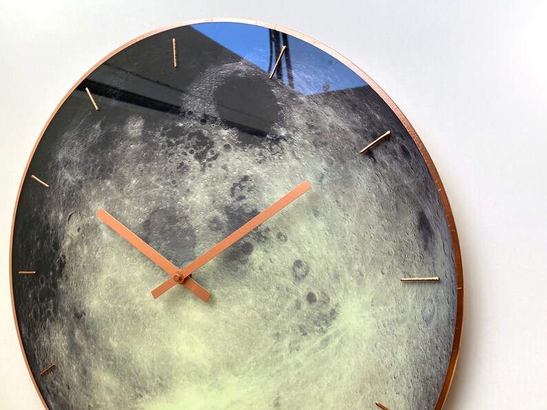 Moon Eclipse Celestial Clock Lunar Wall Decor Wall Clock - Etsy