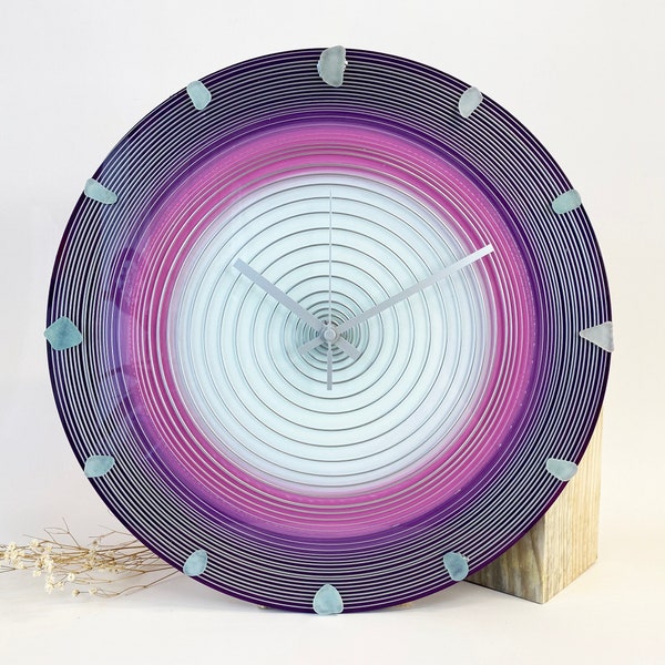 Purple Clock - Etsy