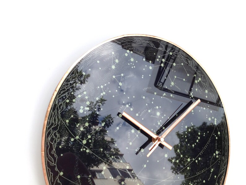 Vintage Star Clock Stellar Constellations Celestial Sky | Etsy