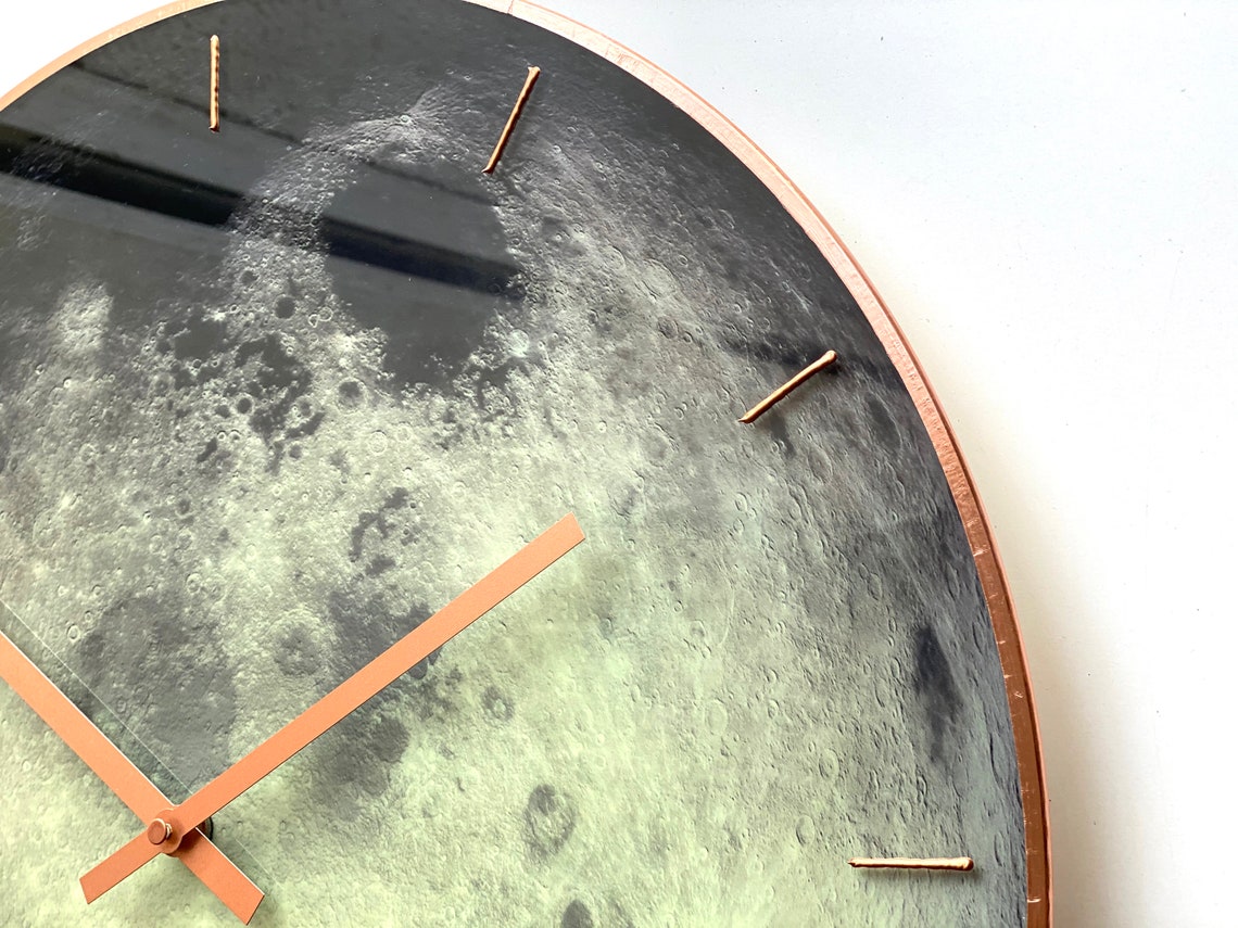 Moon Eclipse Celestial Clock Lunar Wall Decor Wall Clock - Etsy