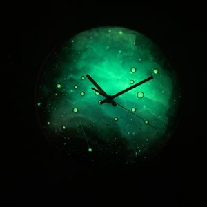 Sirius Constellation Clock: Celestial Glass Wall Art, Glow in the Dark ...