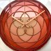 Venus Path in Red Colours and Copper Details: Hand-painted Mandala ...
