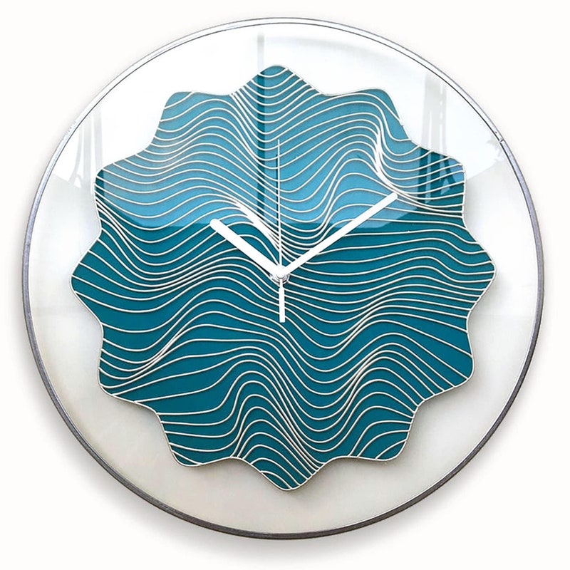 Turquoise Clock - Etsy