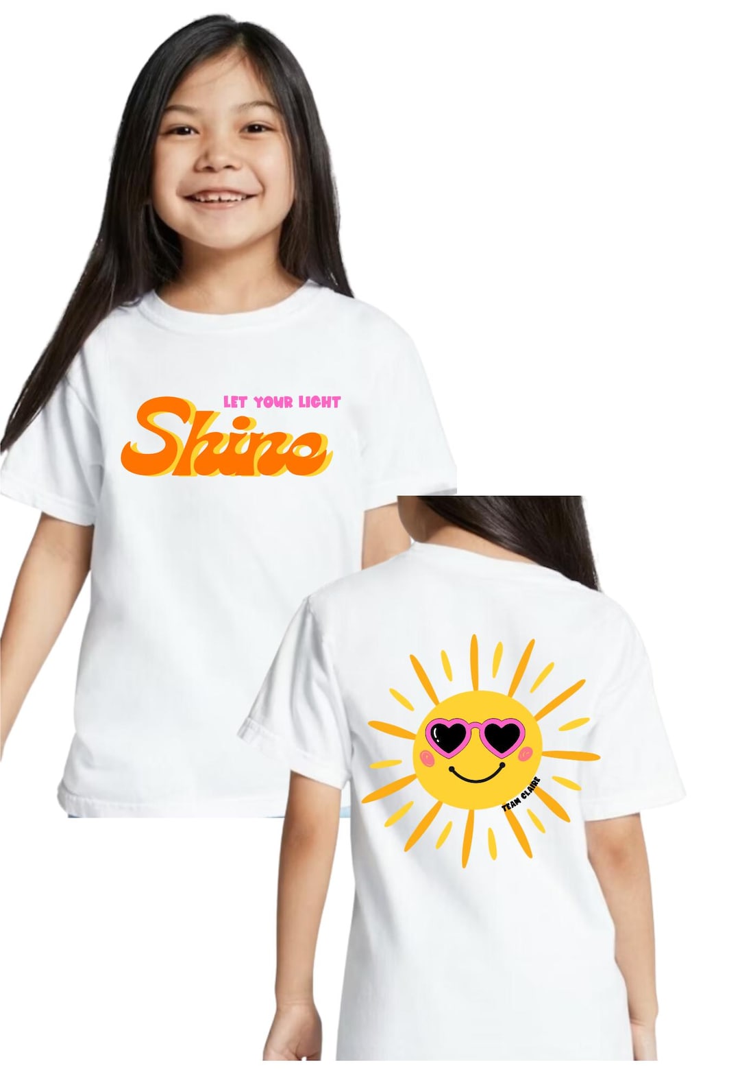 Let Your Light Shine! / Team Claire / Fundraiser Tshirt - Etsy