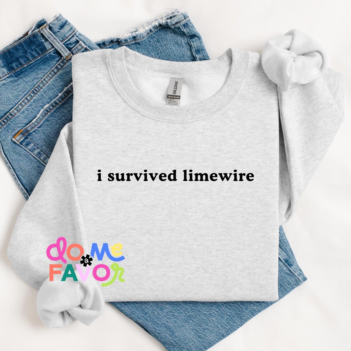 I Survived Limewire Millennial Sweatshirt / Graphic Funny Sweatshirt ...