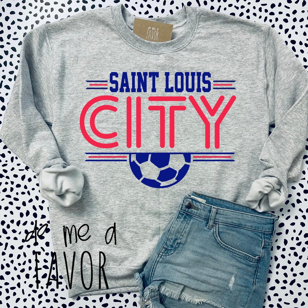 Retro Lights Saint Louis City / Saint Louis Soccer Sweatshirt / Graphic ...