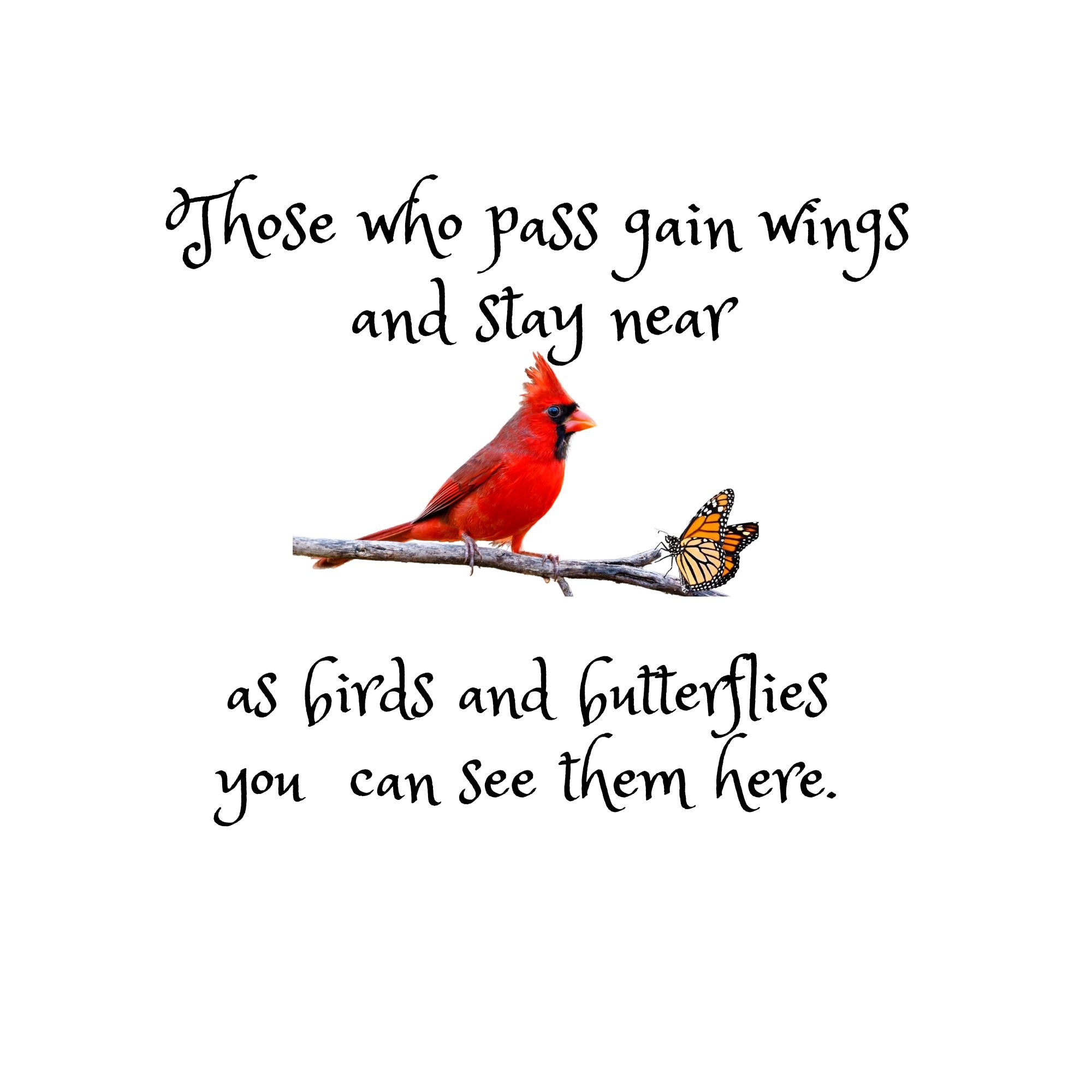 Cardinal Memorial Quote Digital File PNG Photoshop Sublimation Great ...