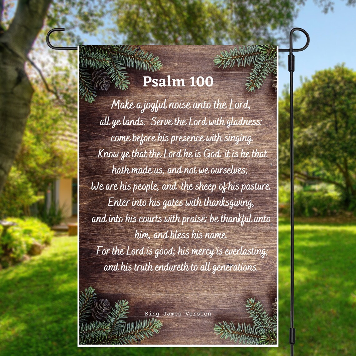 Psalm 100 *digital* Printable PNG Photoshop Sublimation Bible Verse ...