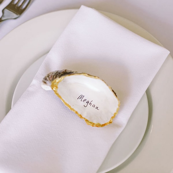 Shell Name Place Card. Editable Template for Wedding, Bridal Shower ...