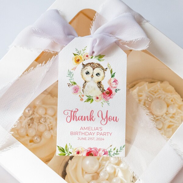 Owl Favor Tags - Etsy