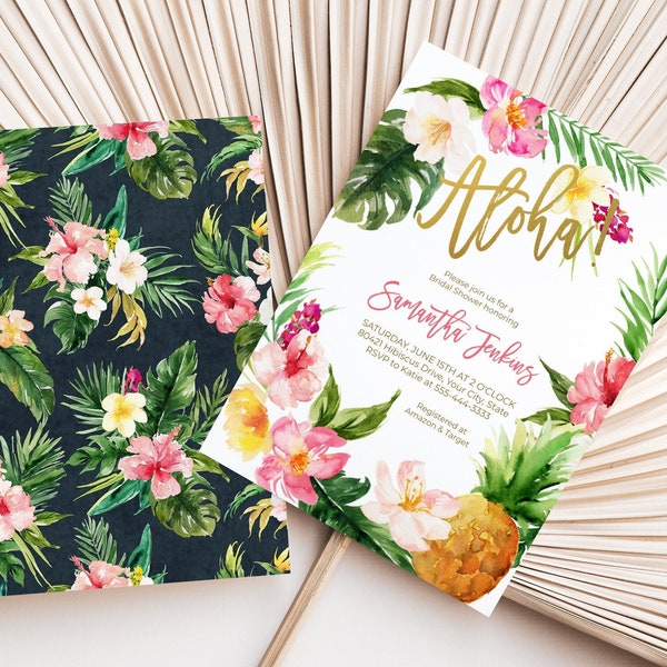 Aloha Invitation - Etsy