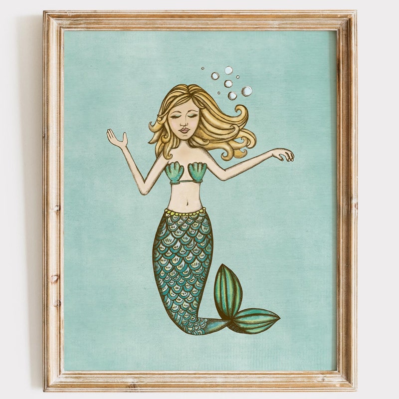 Mermaid Posters - Etsy