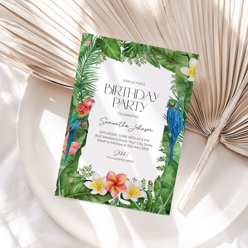 Tropical Birthday - Etsy