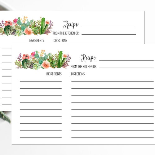 Cactus Food Tent Table Tent Fiesta Bridal Shower Place Card | Etsy