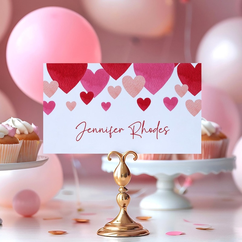 Heart Place Card - Etsy