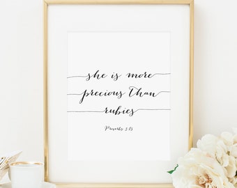 Proverbs 3 15 | Etsy
