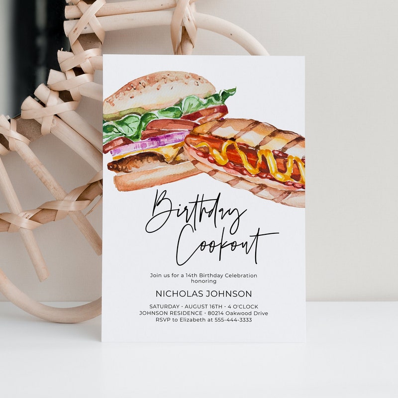 Cookout Invitation - Etsy