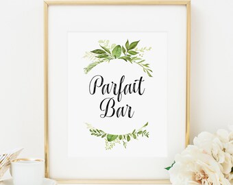 Parfait Bar Sign | Etsy
