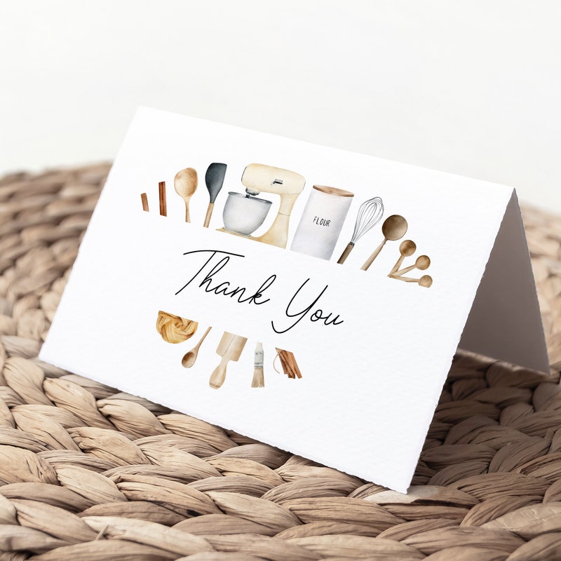 Chef Thank You Card - Etsy