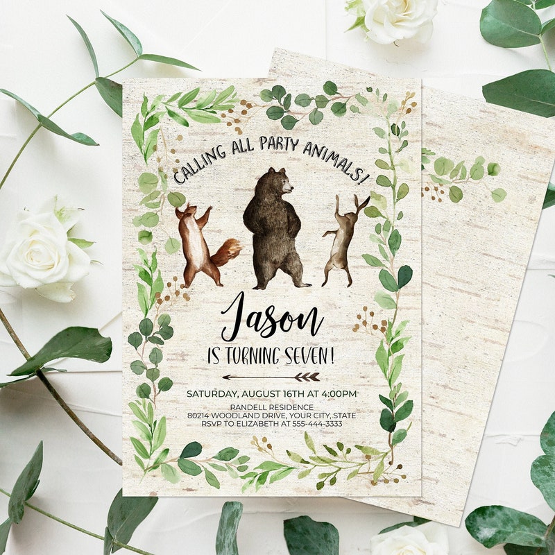 Party Animal Invite - Etsy