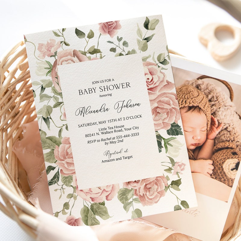Roses Baby Shower - Etsy
