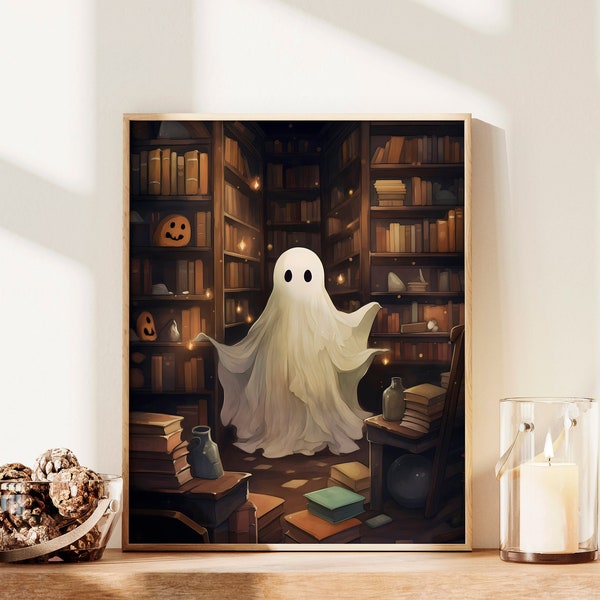 Ghost in Library - Etsy