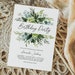 Boho Greenery Birthday Party Invitation, Bohemian Birthday Invite ...