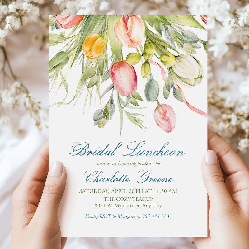 Tulip Invitation - Etsy