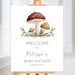 Mushroom Welcome Sign, 24x30, Welcome Poster, Woodland Baby Shower ...