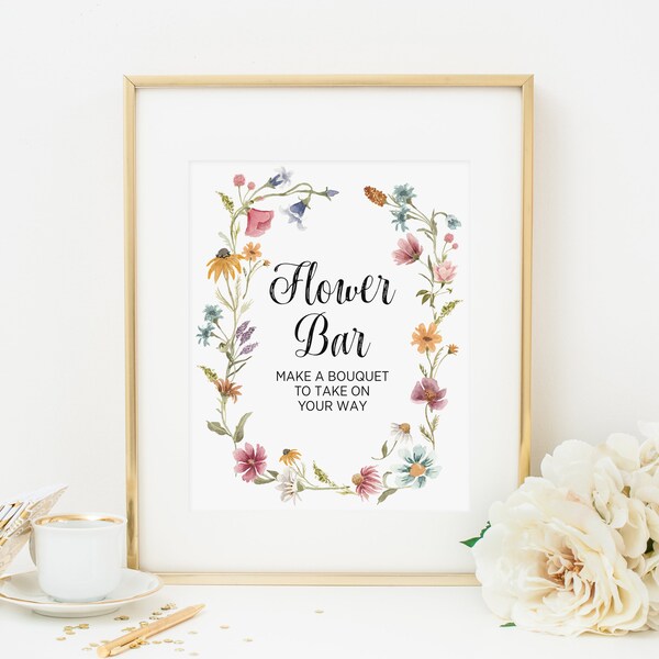 Flower Bar Sign - Etsy