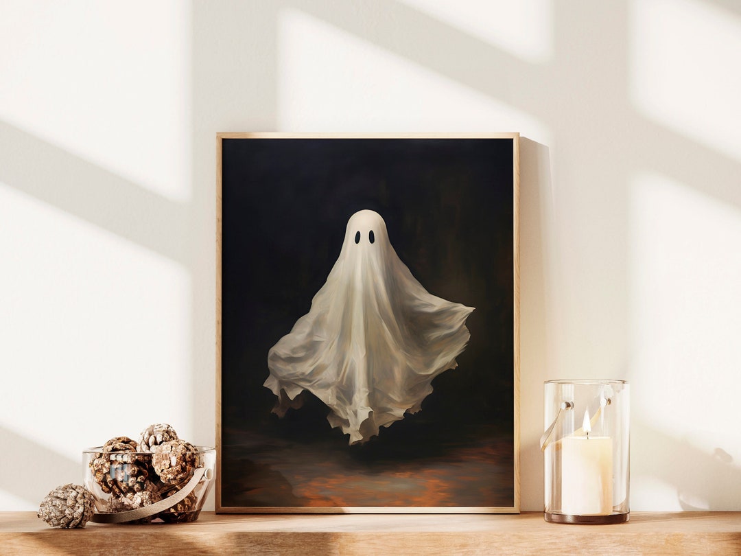 Ghost Painting Printable Art Print, 16x20, Instant Download, Halloween ...