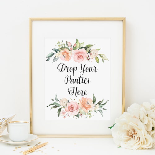 Drop Your Panties Sign Lingerie Shower Printable Sign - Etsy