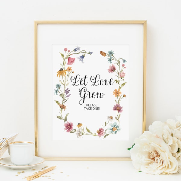 Let Love Grow Sign - Etsy