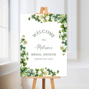 Irish Welcome Sign, 18x24, St. Patrick's Day Welcome Poster, Shamrock ...