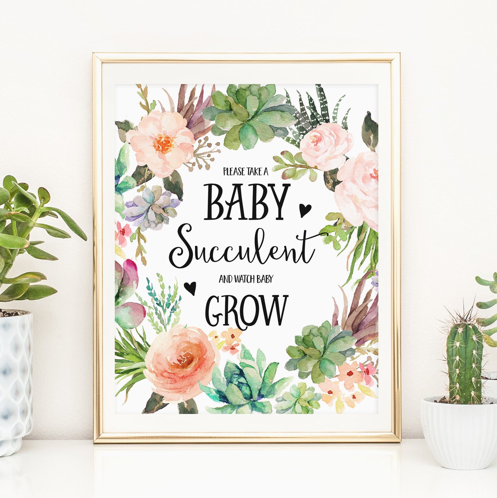 Please Take A Baby Succulent and Watch Baby Grow Sign Printable ...